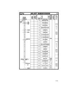 Joliet Subdivision – Chicago Terminal Timetable – CNRHA
